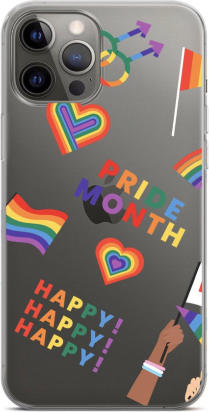 ShieldCaseHappy Pride Month geschikt voor Apple iPhone 13 Mini | bol