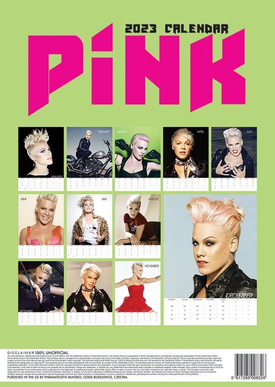 Pink Kalender 2023 A3 | bol.com