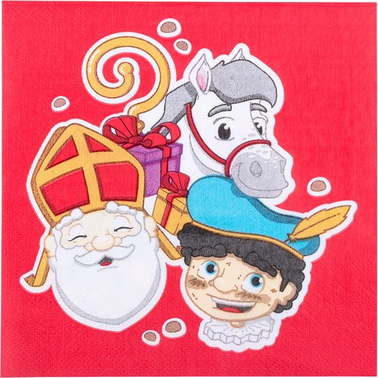 Gedekte tafel set Sinterklaas - Bekers/bordjes/servetten voor 30x ...