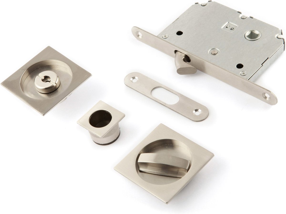 Deurslot met WC-sluiting, vierkant, voor schuifdeuren | bol