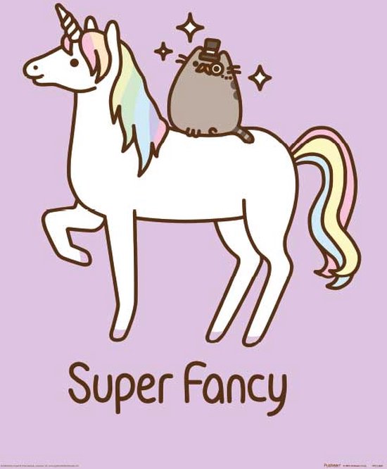 Pusheen Super Fancy Art Print 30x40cm | Poster | bol.com