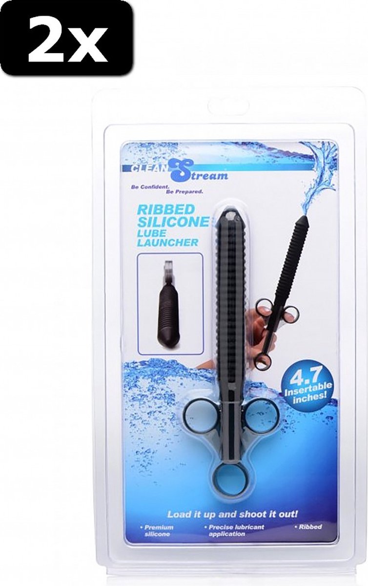 2x Ribbed Silicone Lubricant Launcher | bol.com