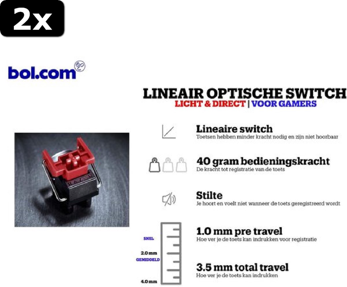 2x Razer Huntsman Mini - Clavier de Gaming - QWERTY - Switch optique ...