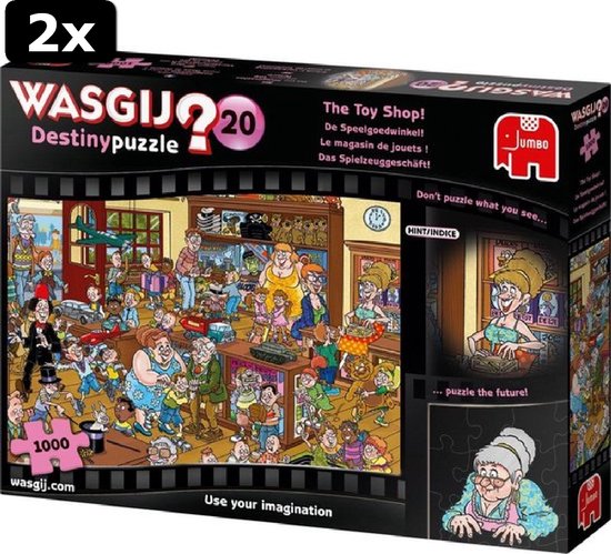2x Wasgij Destiny 20 De Speelgoedwinkel! puzzel - 1000 Stukjes | bol.com