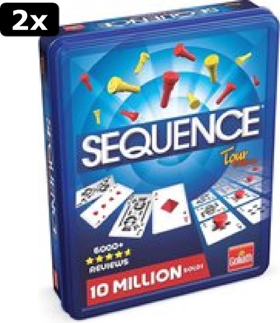 2x Sequence Travel (in Tin) - Bordspel | Games | bol