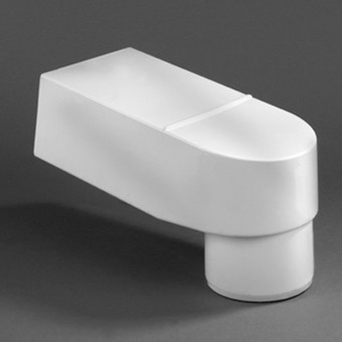 PVC Stadsuitloop 70-80mm 60x80mm wit L=143mm | bol