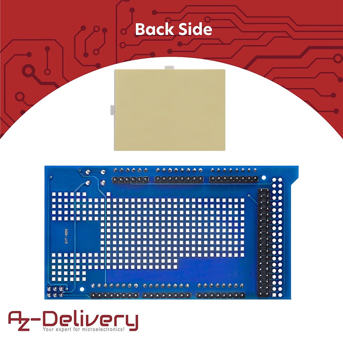 AZDelivery 3 x Prototyping Shield met Mini Breadboard compatibel met ...
