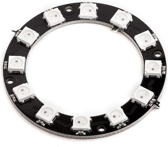 AZDelivery 5V RGB LED Ring WS2812B 12-Bit Neopixel 50mm compatibel met ...