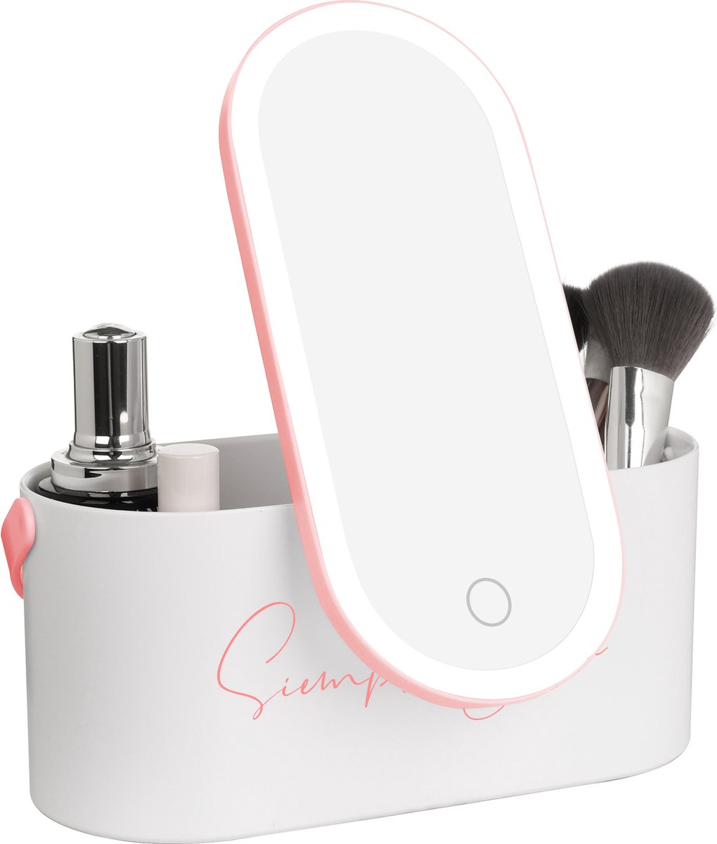 Beautycase Wit - LED-spiegel - Make up - Make-up Org - Make-up ...