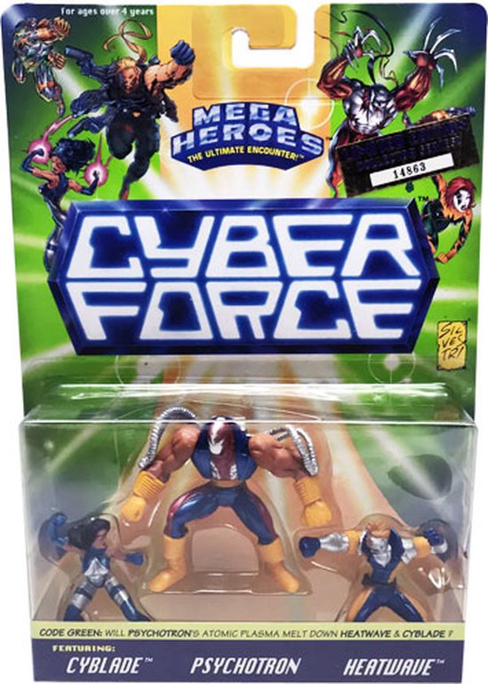 Mattel – Cyblade, Psychotron & Heatwave – Cyber Force – Poppetjes | bol.com