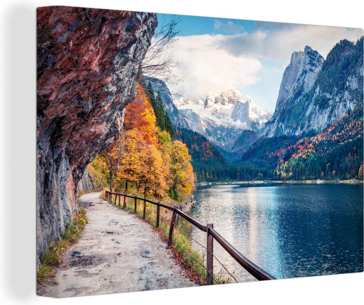 Canvas - Schilderijen - Pad - Berg - Natuur - Bomen - Kamer decoratie ...