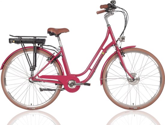 Elektrische damesfiets Style Plus, 45 cm, Nxs 3, rood | bol