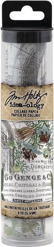 Idea-ology Tim Holtz Halloween Collage Paper (1 roll) (TH94254) | bol