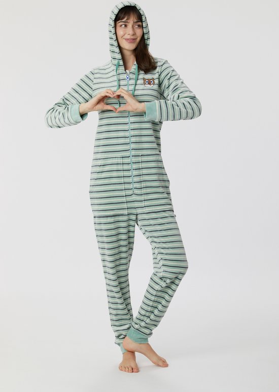 Woody onesie unisex - multicolor gestreept - uil - 222-1-ONE-V/938 ...