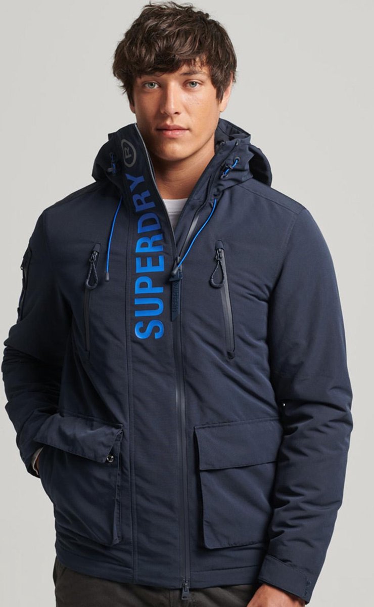 SUPERDRY Ultimate Windcheater Jasje Mannen Blauw - Maat S | bol.com