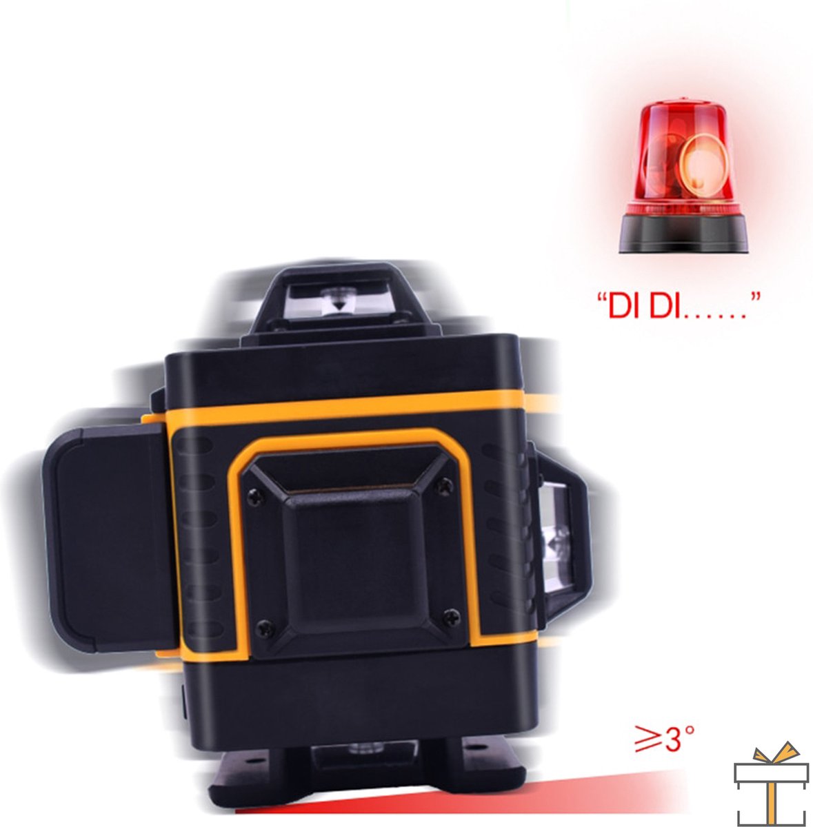 Happyment® Kruislijnlaser met 16 Lijnen - Inclusief Muurbeugel en 360 ...
