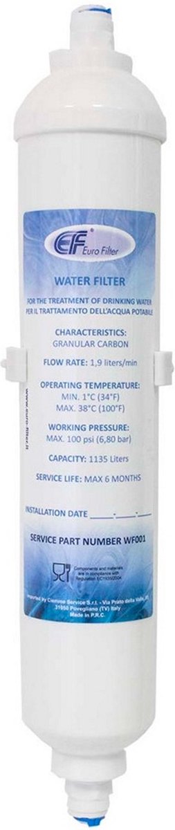 Euro Filter WF001 Waterfilterpatroon Voor Koelkast | bol.com