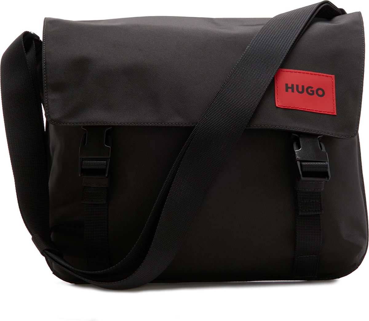 Hugo Boss HUGO Heren AktetasCrossbody tas Kunstleer - Zwart | bol.com