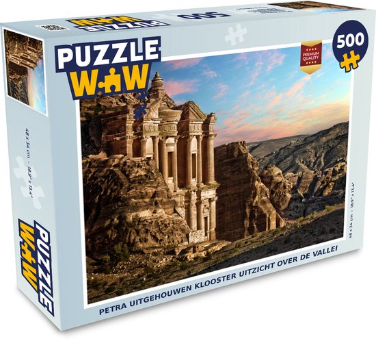 Puzzel Petra uitgehouwen Klooster uitzicht over de vallei - Legpuzzel ...