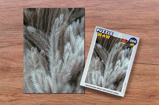 Puzzel Rustgevend beeld van zachte veren - Legpuzzel - Puzzel 500 ...