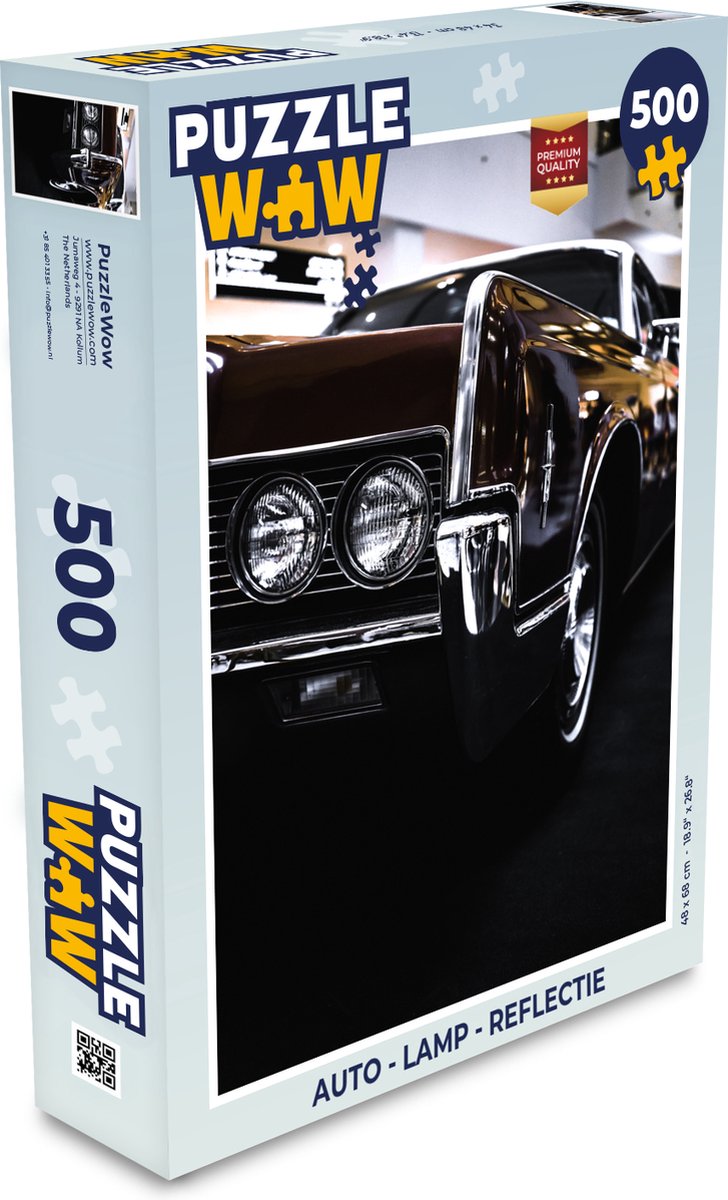 Puzzel Auto - Lamp - Reflectie - Legpuzzel - Puzzel 500 stukjes | bol.com