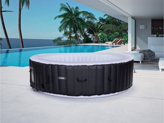 Opblaasbare jacuzzi 6 zits spa "St Tropez" - Rond - Zwart | bol