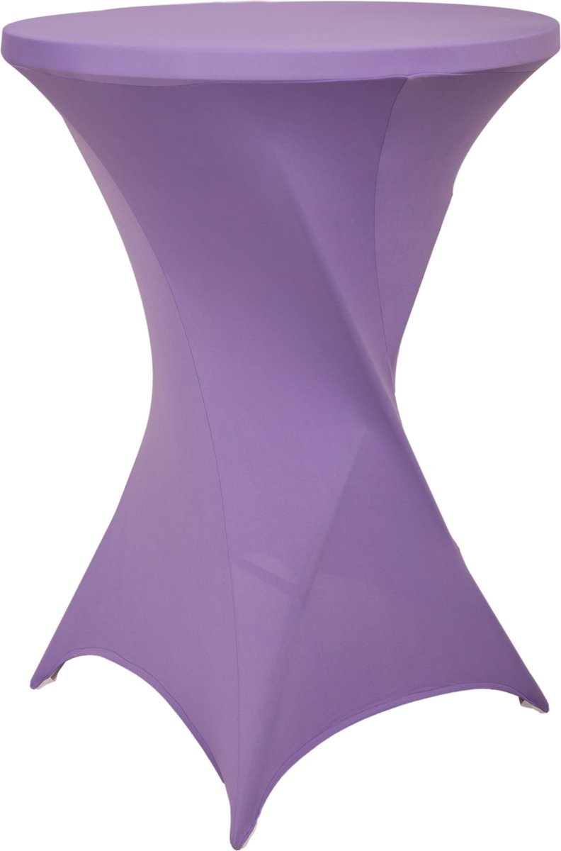 Statafelrok Lavendel x 2 – ∅80-85 x 110 cm – Statafelhoes Stretch 2 Stuks –... | bol.com
