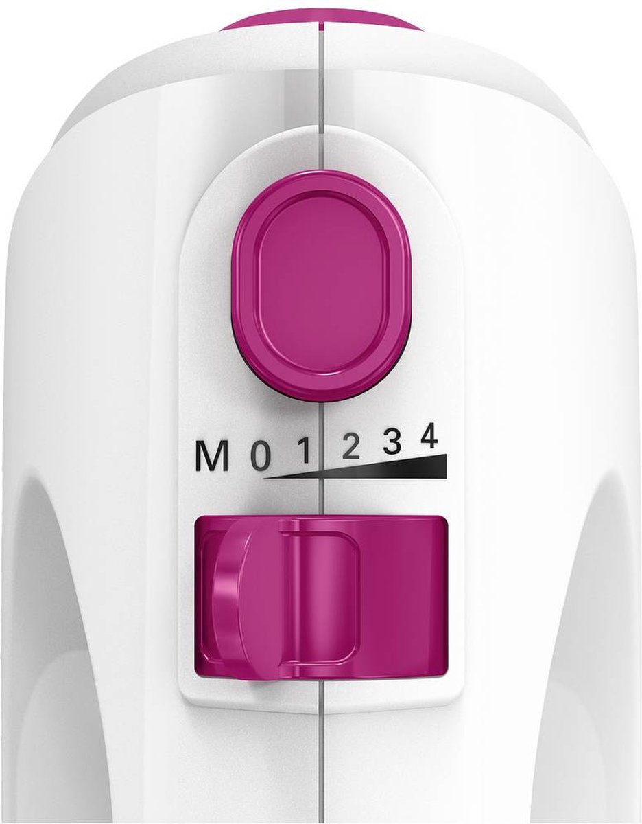 Bosch MFQ2210P - Handmixer 375 W - Wit, Pink | bol.com