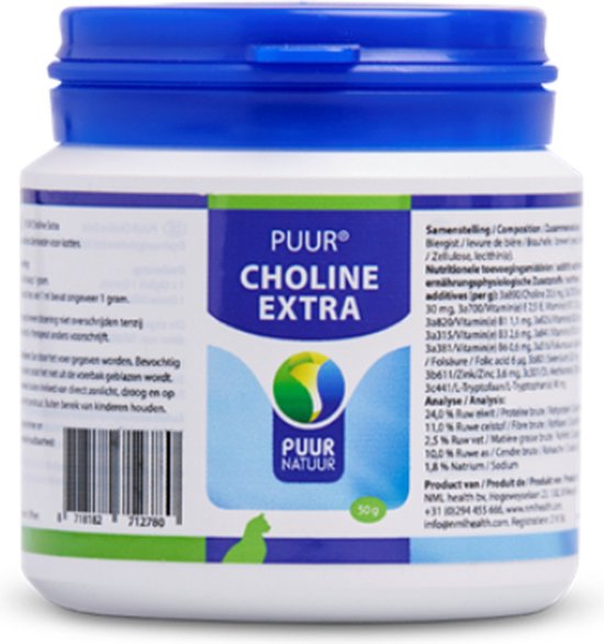 PUUR Choline Extra - 50 gram - Kat - Alternatief product voor Cholodin ...