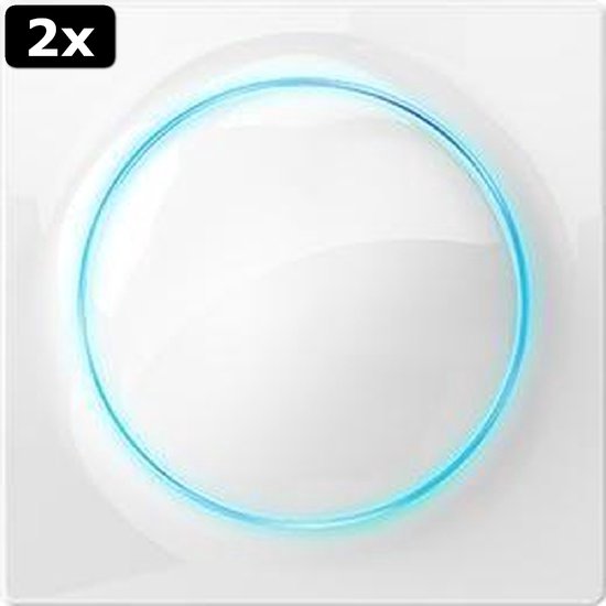 2x FIBARO Walli Dimmer - Slimme inbouw dimmer - Geschikt voor LED - Wit ...