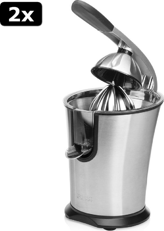 2x Princess 201860 Master Juicer Pro ‚Äì Elektrische Citruspers - RVS ...