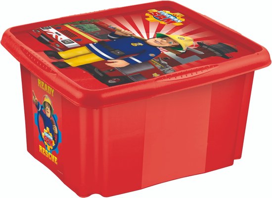 Keeeper Brandweerman Sam Rood 45L Opbergbox 1223940120300 | bol.com