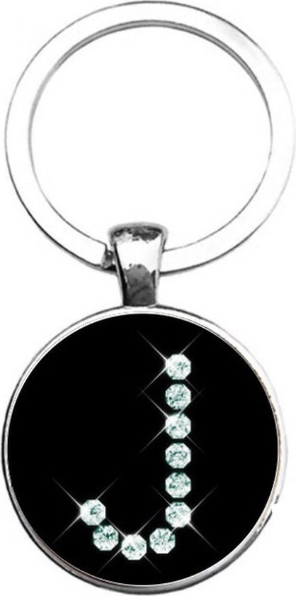 Sleutelhanger Glas - Diamant J | bol