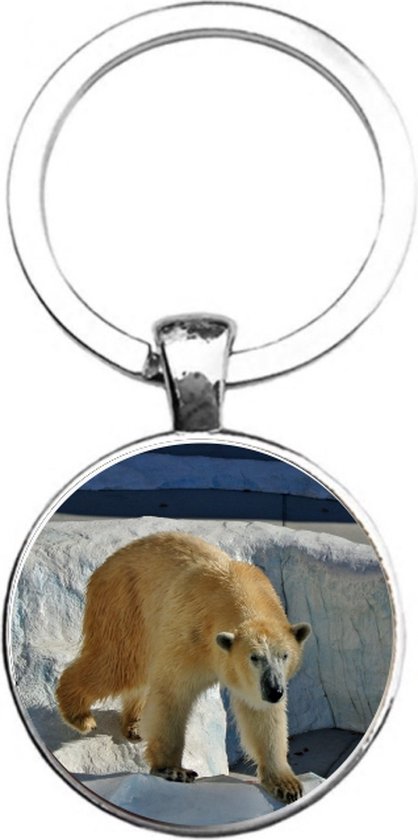 Sleutelhanger Glas - Ijsbeer | bol