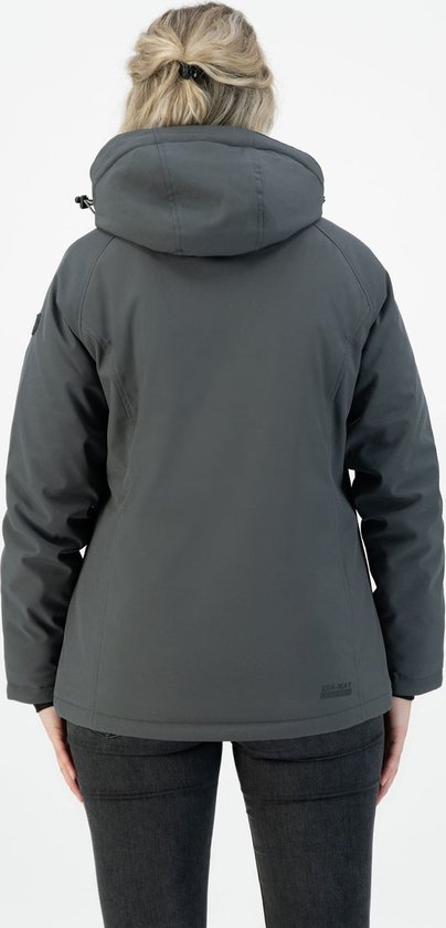kjelvik dames softshell jas - winter softshell jas dames - Cato - antraciet - maat 40 | bol.com