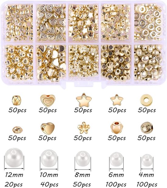 Kralen om te rijgen roségoud voor armbanden | bol.com