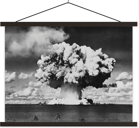 Nuclear Explosion on Baker Day poster textielposter lattes noires 40x30 ...