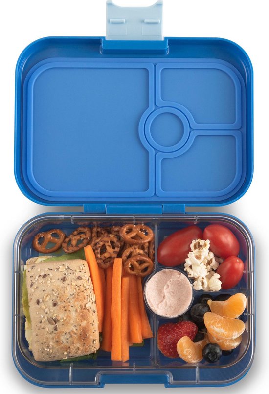 Yumbox Panino - lekvrije Bento box broodtrommel - 4 vakken - True Blue ...