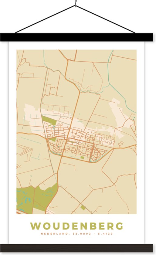 Posterhanger incl. Poster - Schoolplaat - Kaart - Plattegrond ...