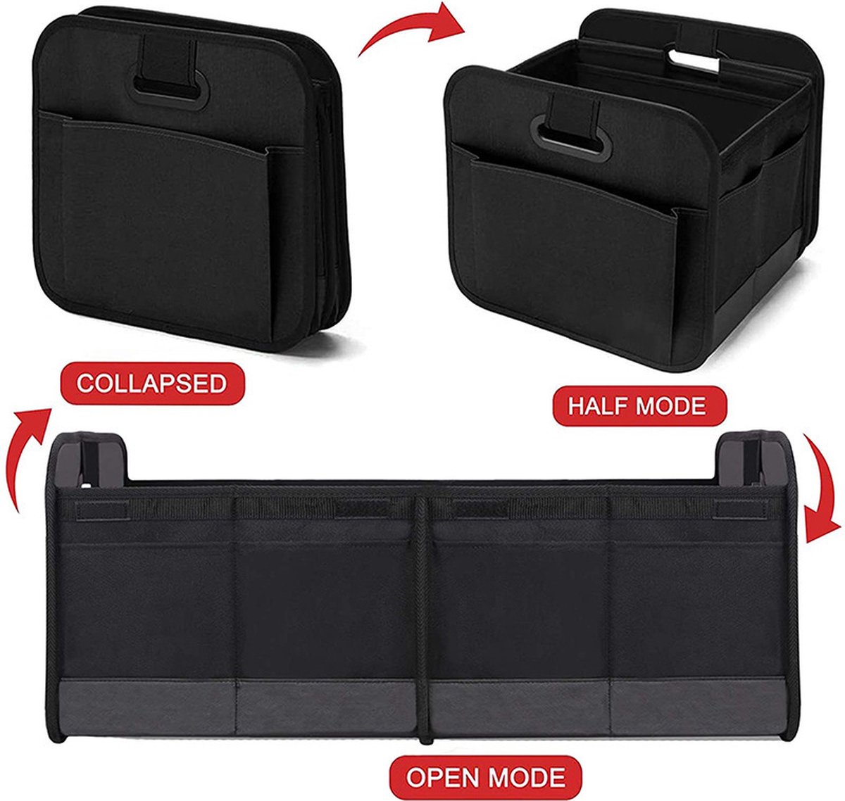Buxibo - Opvouwbare Luxe Home/Auto Interieur/Kofferbak Organizer ...