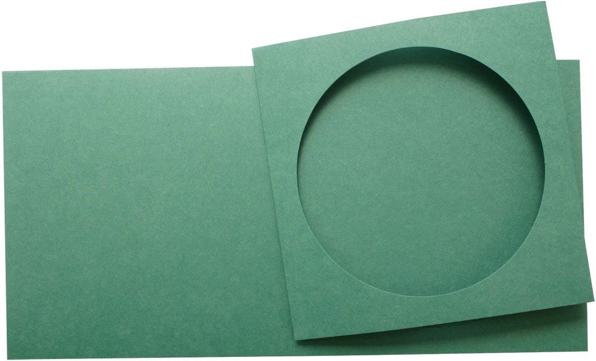 Vierkante Kaarten Set met Ronde Passe Partout - 13,5 x 27 cm - 40 ...