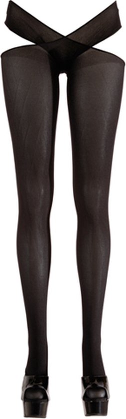 Panty met open kruis - Zwart - S/M | bol.com