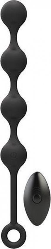 QUATTRO Remote Control Vibrating Pleasure Beads - Black | bol