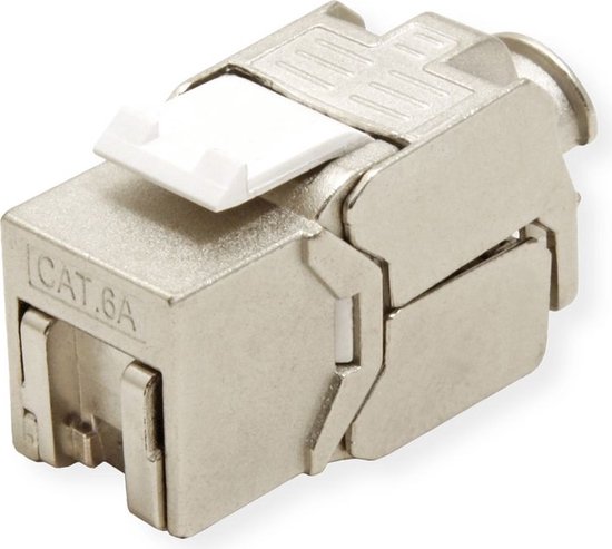 STP CAT6a Gigabit Keystone module RJ45 - LSA - compact met afsluitcover ...