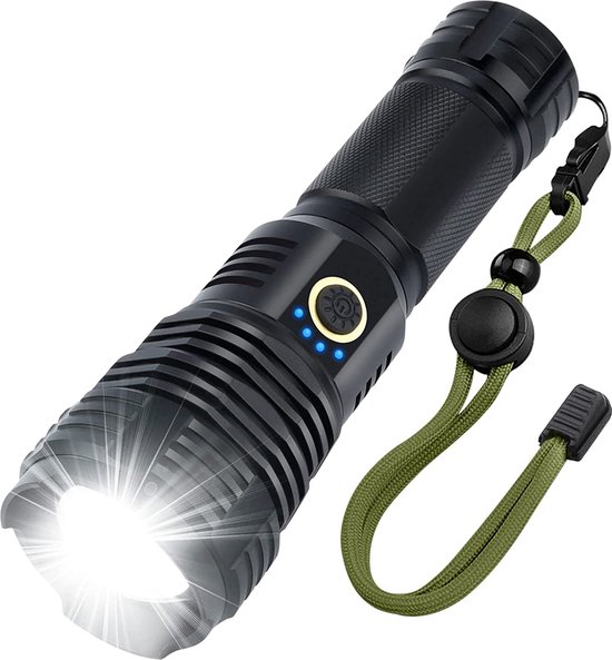 Oplaadbaar LED Zaklamp - Zaklampen - Telescopisch Zoom - 5 Modi ...