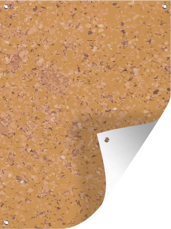 Une illustration d'un poster de jardin texture fond liège gris-jaune ...