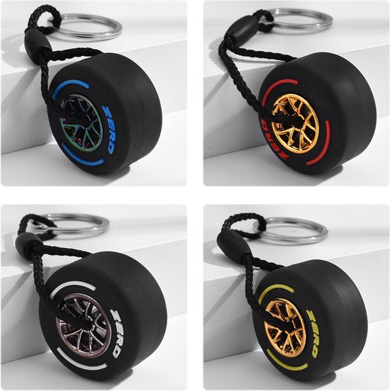 Bandif - Formule 1 Sleutelhanger - Max Verstappen - Race Autoband Velg ...