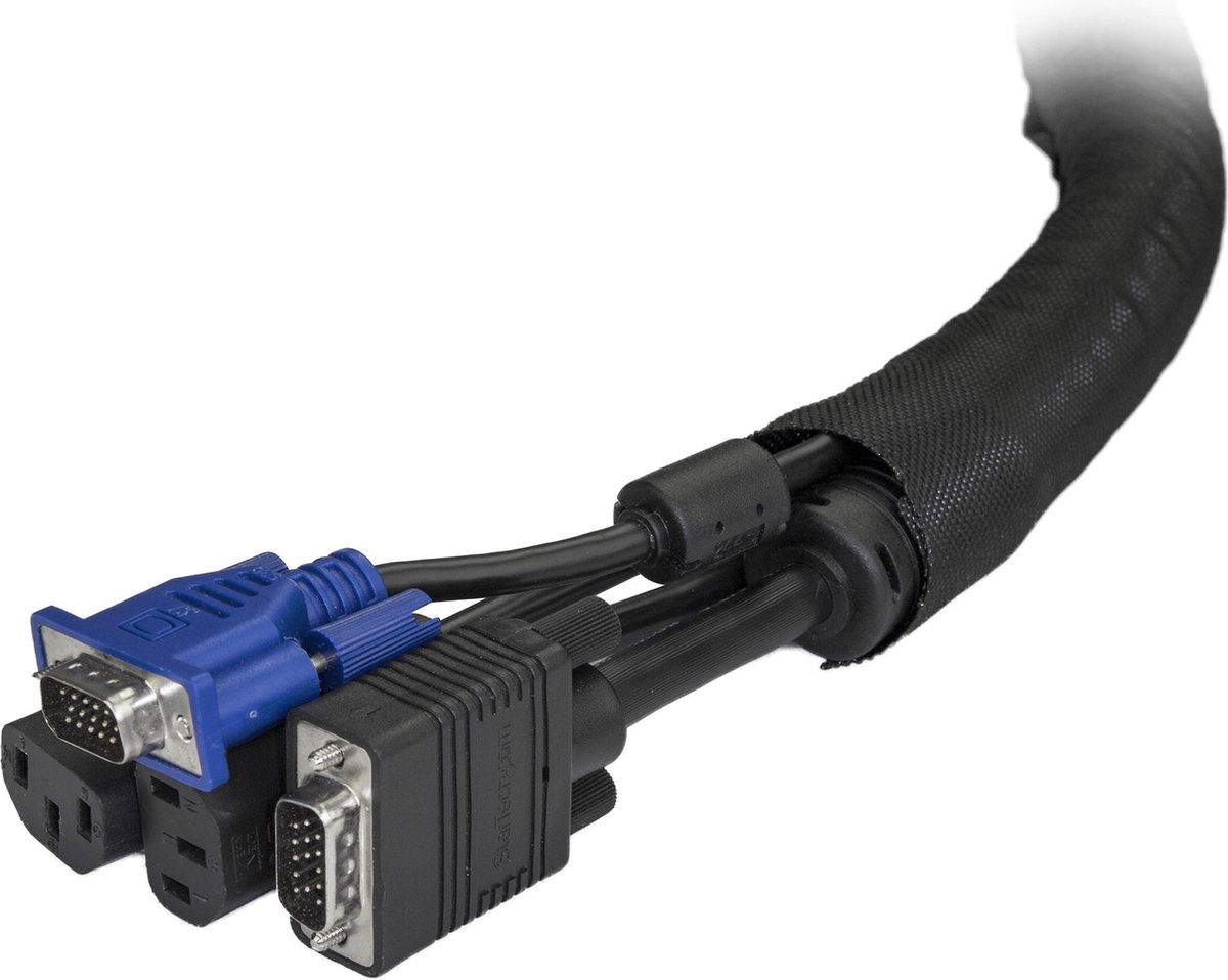StarTech 2 meter kabelmanagement huls - flexibele kabelgeleider | bol