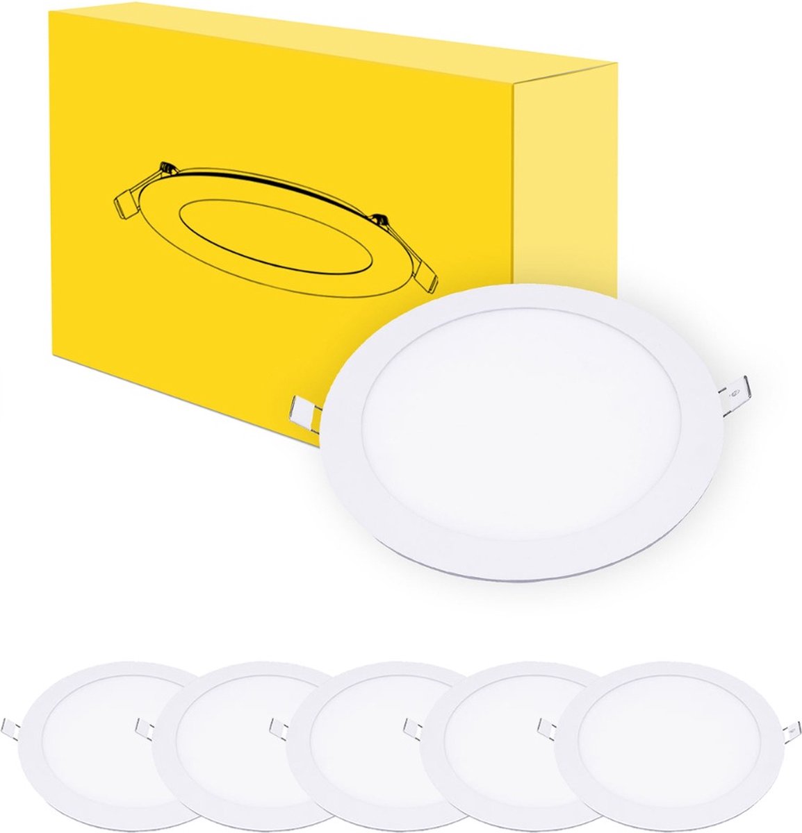Voordeelpak 6x LED Downlight UltraSlim 15W 1200lm 110D - 840 Koel Wit ...