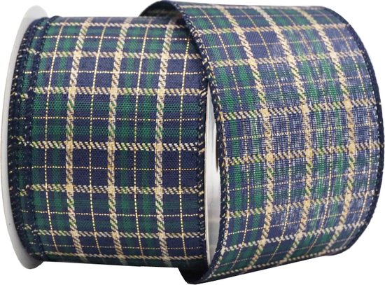 Kerst Lint met IJzerdraad | Jute Burlap Linnen Look Lint | Geruit Lint ...